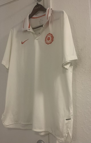 New Nike Clemson White Dri Fit Golf Polo Shirt XXL 2XL | eBay
