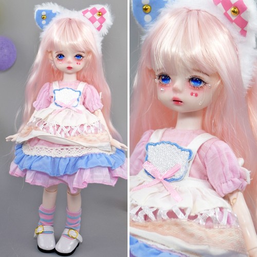 Full Set 28cm 1/6 Movable Joint Girls SD Dolls Female Body Children's B ...