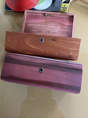 Vintage Lane Miniature Cedar Chest & Nonlabled Cedar Chest With Key | eBay