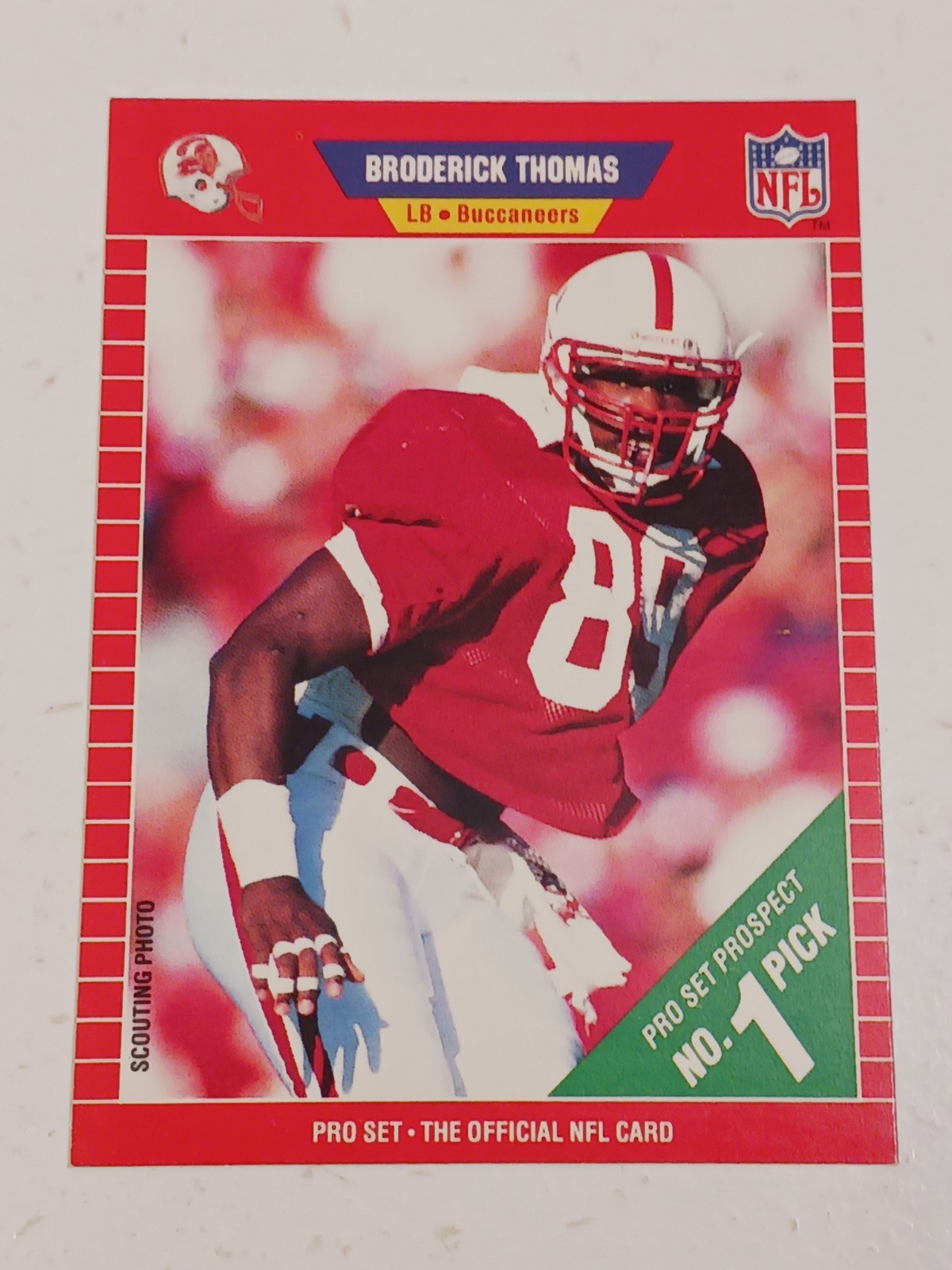 Broderick Thomas Tampa Bay Buccaneers 1989 Pro Set Rookie Card #515 | eBay