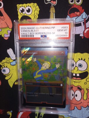 MTG Fallout Vandalblast Borderless Surge Foil PSA 10 Pop 2 | eBay
