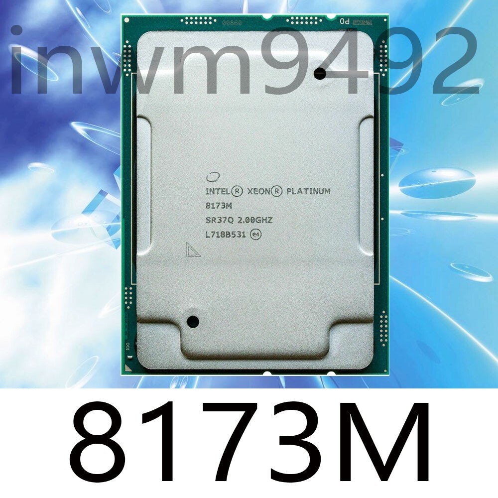 Intel Xeon Platinum 8173M SR37Q 28-Core 2.00GHz 38.5MB LGA-3647 CPU ...