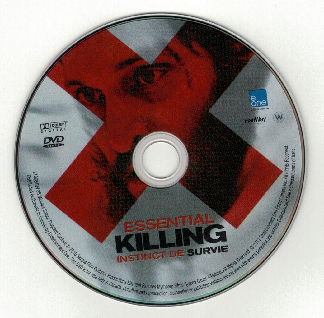 Essential Killing (DVD disc) 2012 Vincent Gallo, Jerzy Skolimowski ...