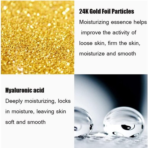 24K Gold Toner Anti-aging Hyaluronic Acid Ceramides 3 Nicotinamide ...