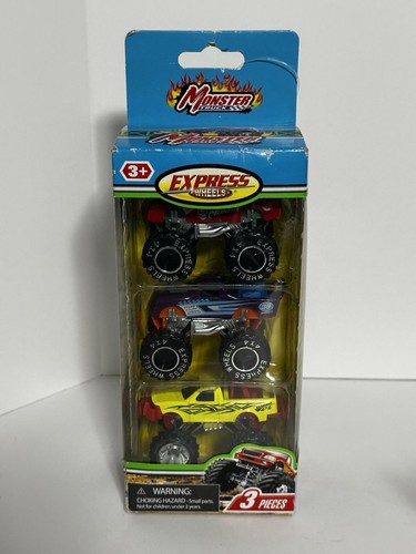 EXPRESS WHEELS 3 PC. MONSTER TRUCKS. NEW | eBay