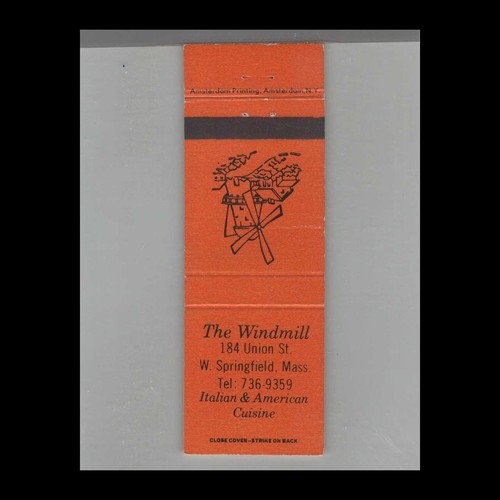 Matchbook Cover The Windmill Italian & American Restaurant W ...