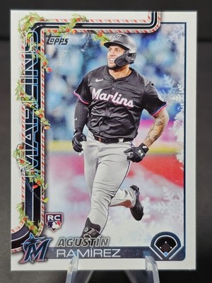 2025 Topps Baseball Holiday Agustin Ramirez #H19 RC Miami Marlins | eBay