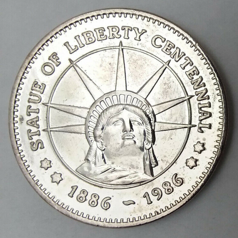 Statue of Liberty Centennial 1886 - 1986 The Gift of Freedom Coin Medal ...