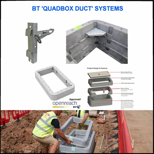 BT QAUDBOX DUCT ACCESS CHAMBER SYSTEM 150MM DEEP JMF104 0R JMF106 | eBay UK