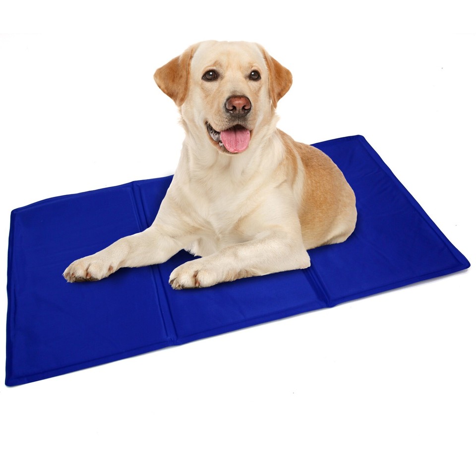 Pet Cooling Mat Dog Cat Puppy Gel Self Cool Heat Relief Pad Bed Cushion ...