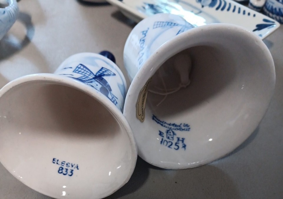 (15) Dutch Delft Blue & Delft/like Porcelain Windmill Collectibles | eBay