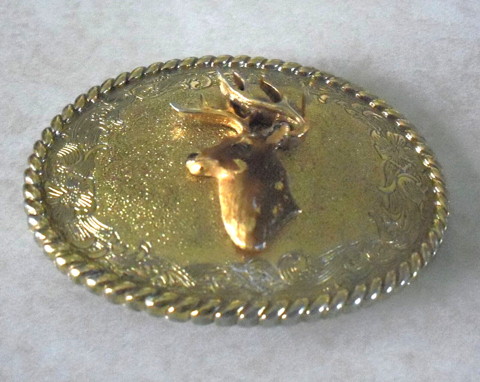 Deer/Buck Belt Buckle by Raintree (1978) - Vintage Co… - Gem