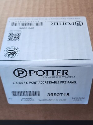 Potter IPA-100 Fire Alarm Panel BRAND NEW IN BOX | eBay