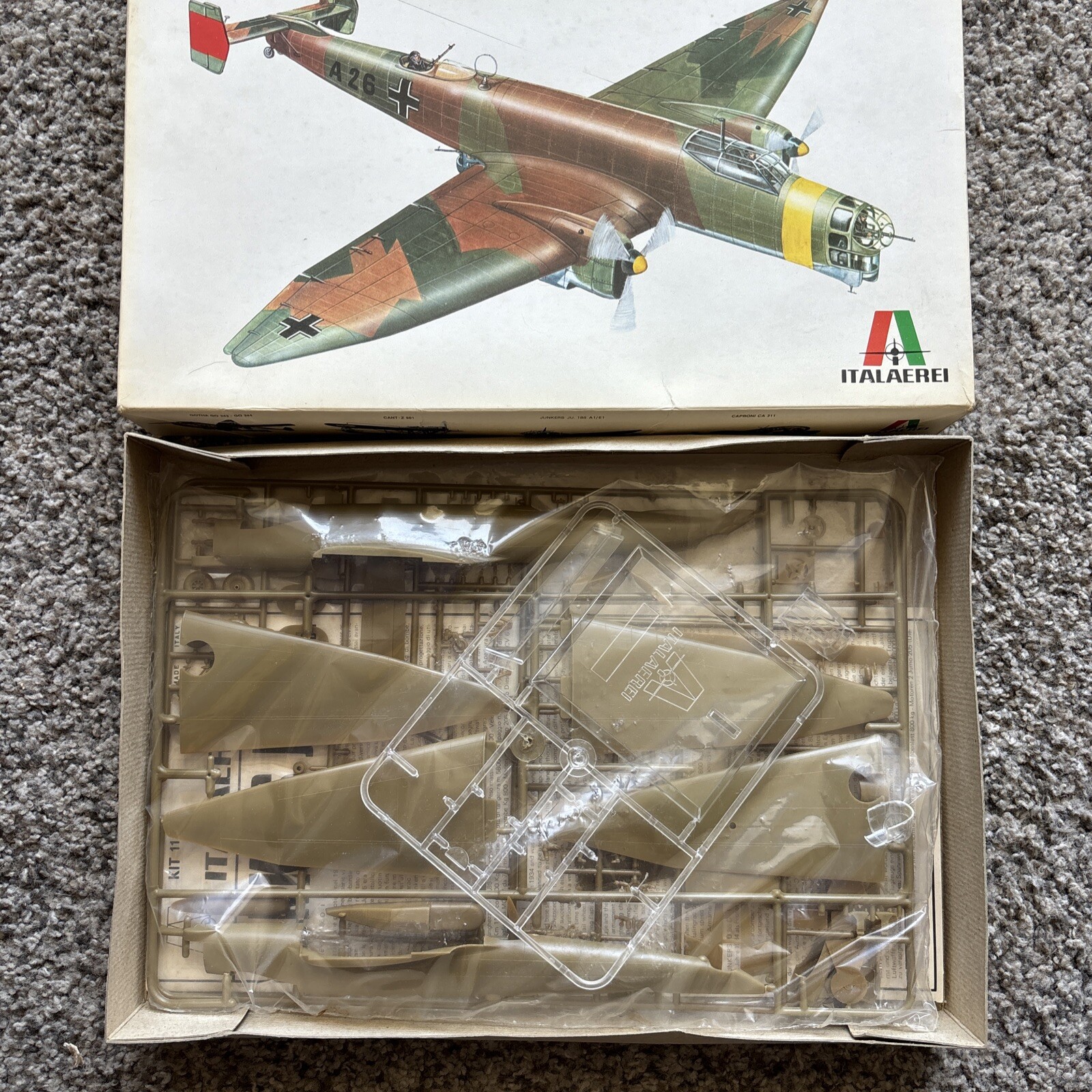 Italaerei 1:72 WWII Junkers JU86 D1 Vintage Model Airplane Kit 114, | eBay