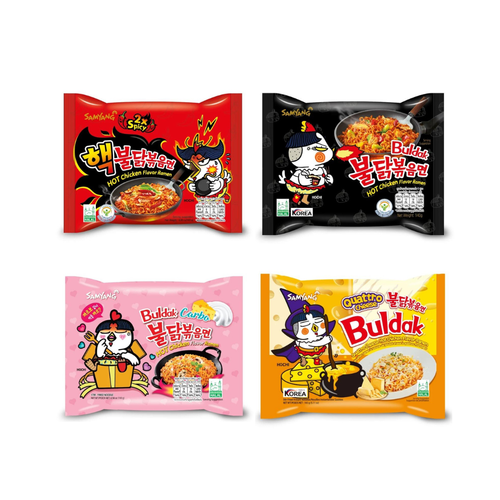 4x Korean Samyang Buldak Spicy Hot Chicken Flavor Ramen Instant Noodle ...