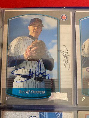 SCOTT DOWNS AUTOGRAPHED SIGNED 2000 BOWMAN CARD COA | eBay