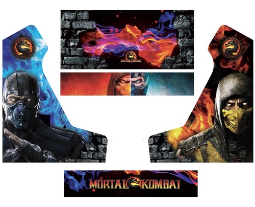 Stickers bartop Mortal Kombat Autocollant borne d'arcade | eBay