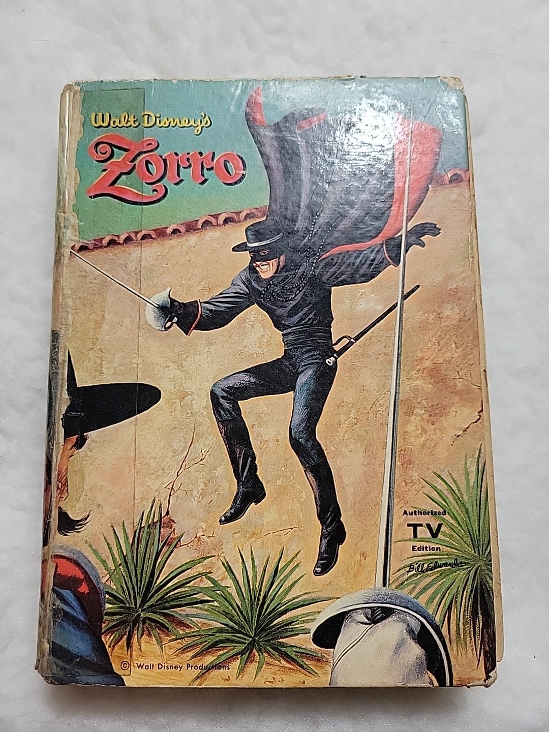 1958 Walt Disney's "ZORRO" Authorized TV Edition / Hardcover Rough ...