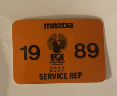 Vintage 1989 LPGA Championship Service Rep Badge Mazda | eBay