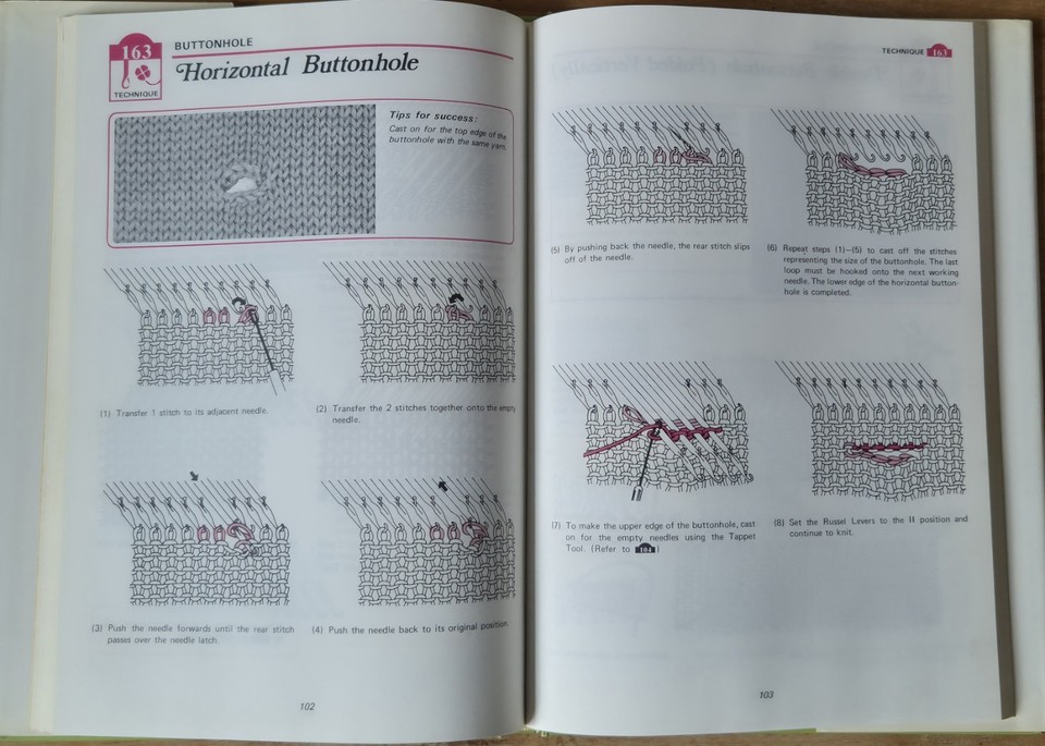 Brother knitting machine stitchworld pattern book II for brother kh965 ...