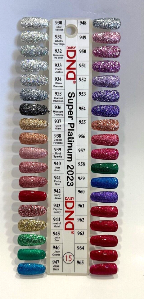 DC&DND Daisy Color Chart Gel Polish Color Sample Chart Palette Display ...