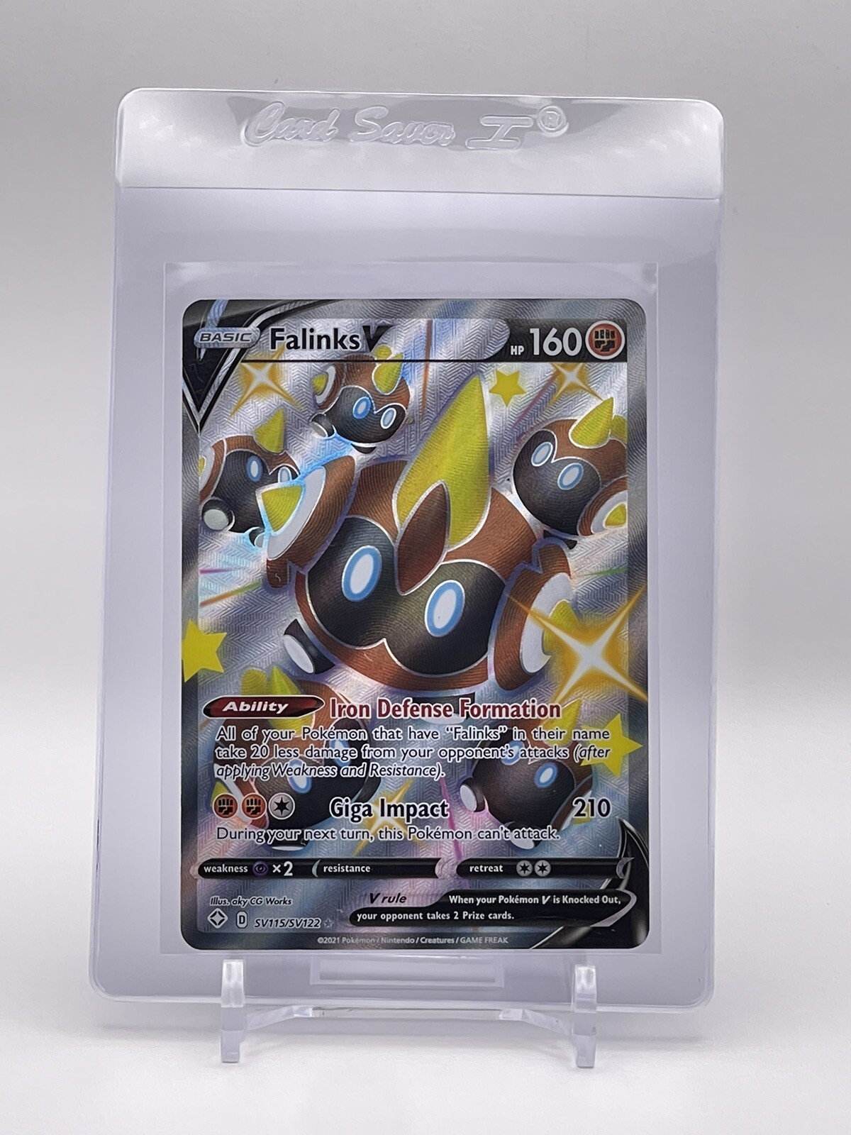 Pokémon TCG Falinks V Shining Fates SV115/SV122 Holo Shiny Holo Rare | eBay