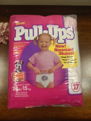 RARE VTG 1999 Huggies Pull Ups GIRLS Diapers S / M MINNIE 34 lb MAGIC FLOWERS 17 | eBay