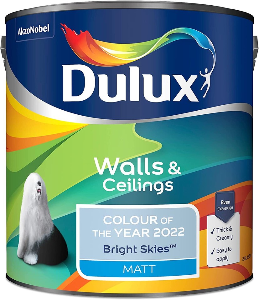 Dulux Emulsion Matt Paint Walls & Ceiling All Colours 2.5L/5L | eBay UK