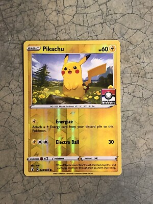 Pikachu Prize Pack League 049/203 Pokemon Evolving Skies variant ...