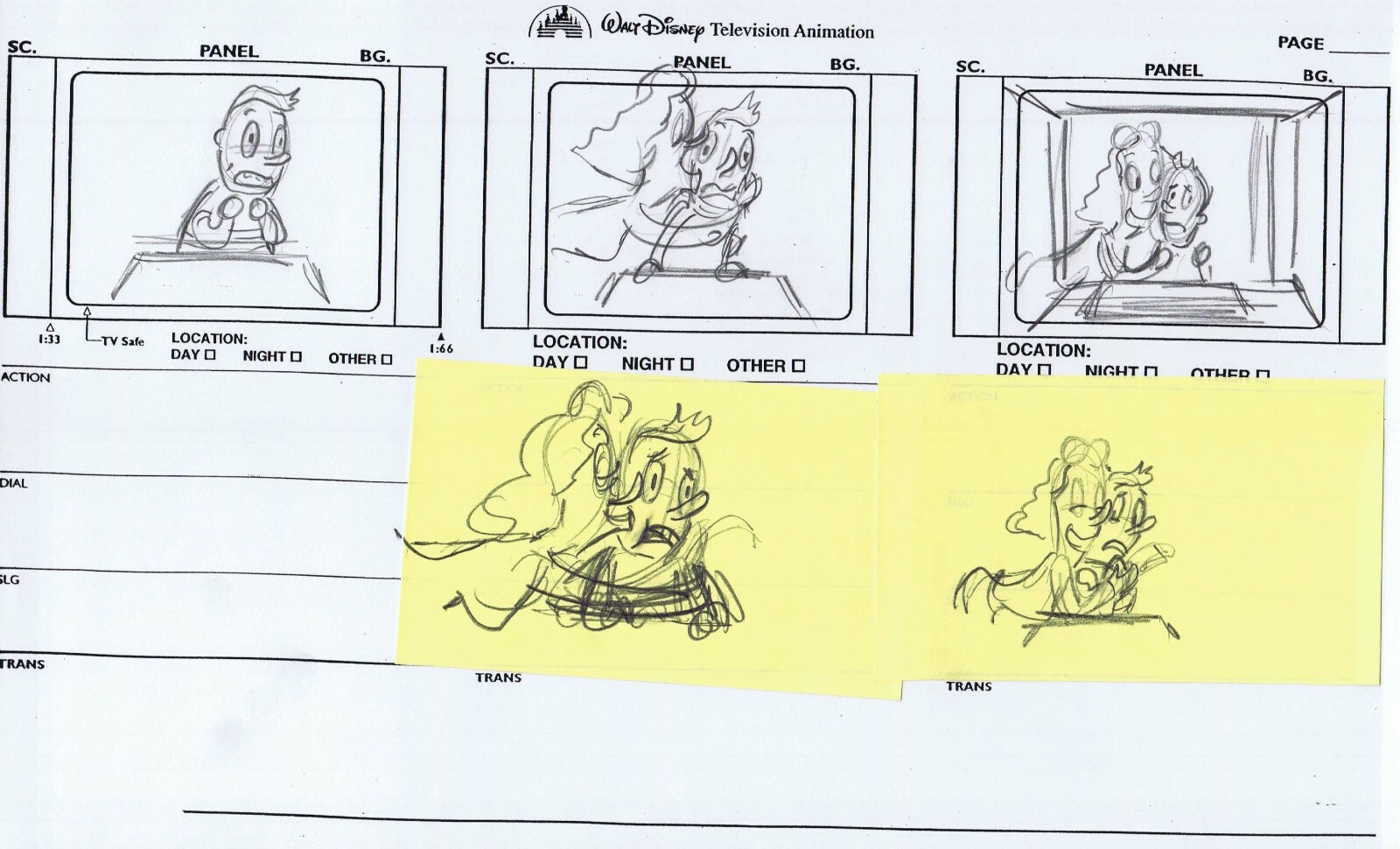 Walt Disney Teachers Pet Animation Original Art Animation Production ...