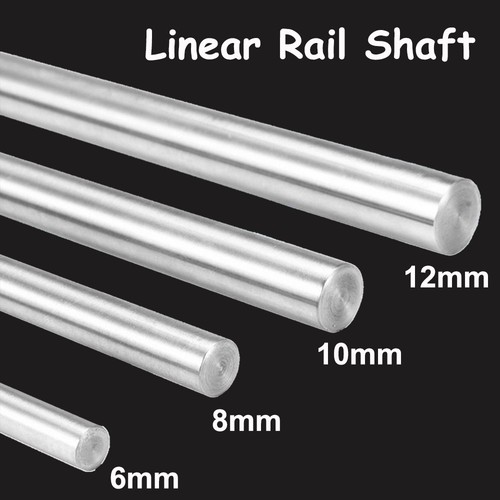 6/8/10/12mm Chromed Smooth Rod Steel Linear Rail Shaft 100~550mm 3D ...