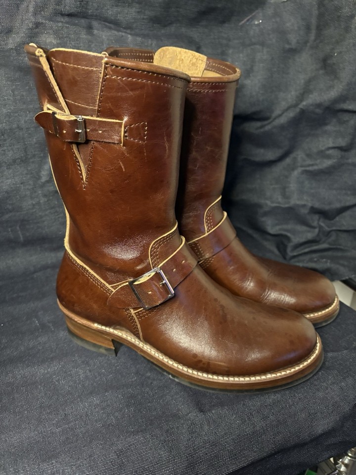 John Lofgren Engineer Boots Size 8 Shinki Dark brown | eBay