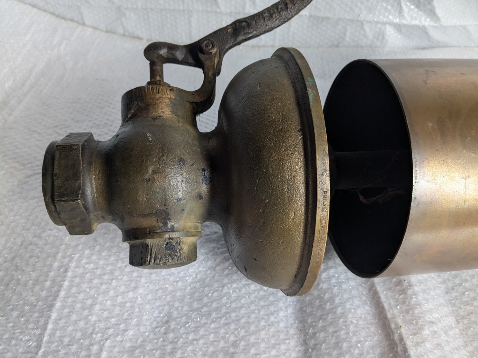 Rare Huge Antique Railroad Train Steam Engine Whistle RR Ship Brass ...