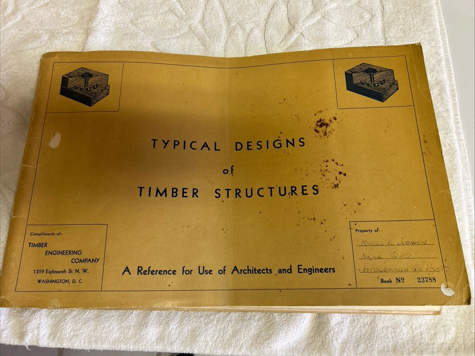 Typical Designs of Timber Structures Reference Spiral Bound TECD Book ...