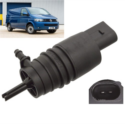 Front Windscreen Washer Pump FOR VW Transporter T5 2003 onwards No Rear ...