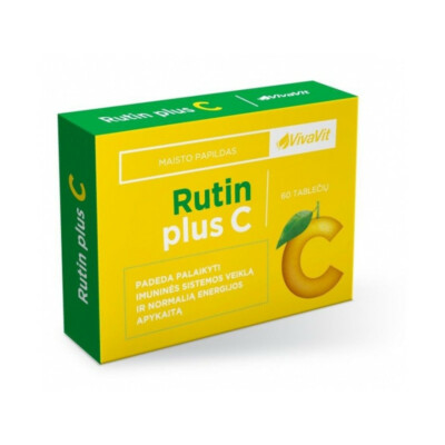 Rutin Plus C-For immunity and normal energy levels-Vitamin C-60 tablets ...