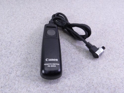 Canon wired remote switch RS-80N3 shutter release EOS 3 50D 40D 30D 7D ...