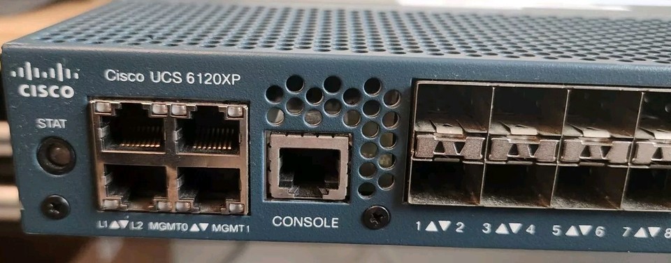 20 Port 10Gb SFP+ Cisco UCS 6120XP Switch Fabric Interconnect 2x PSU ...