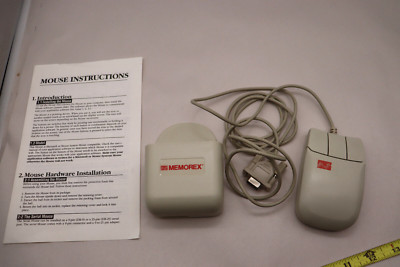 Memorex 3 button memorex mouse plus MUS2g DB9 plug vintage IBM PC free ...