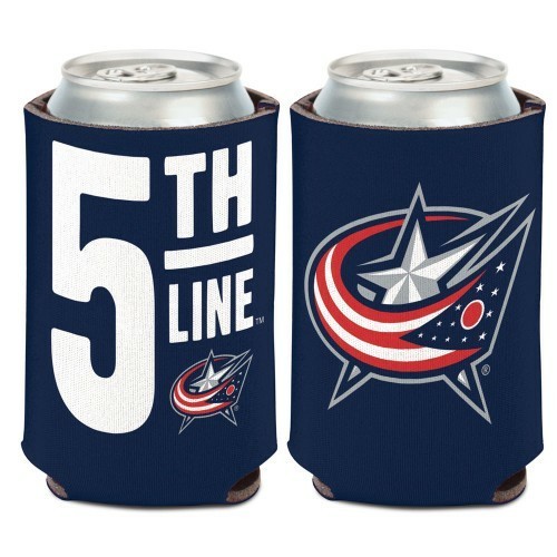 COLUMBUS BLUE JACKETS "5TH LINE" SOFT FOAM CAN COOLER COOZIE KOOZIE ...