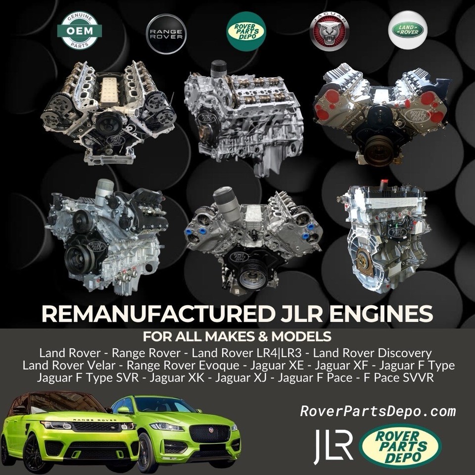 Land Rover Defender 90 110 Remanufactured Engine 2.0L P300 I4 Gas Motor ...