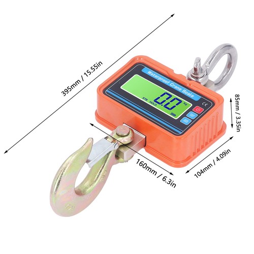 Crane Scale 6600lb 3000kg High Accuracy Digital LCD Display Industrial ...