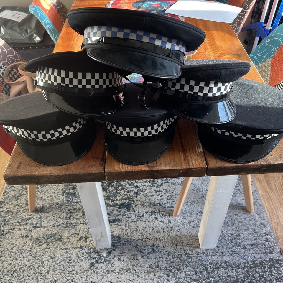 Vintage Obsolete 1980's Police Officer Peaked Caps x6 | eBay UK