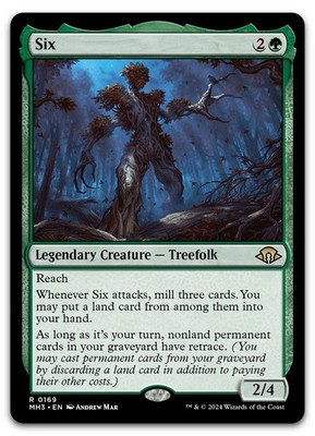 Six #169 (NM) Modern Horizons 3 MH3 Magic MTG pack fresh edh mono green ...