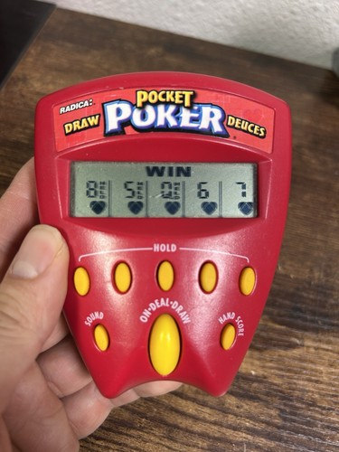 RADICA Pocket Poker Draw Deuces Wild 1999 Electronic Handheld HG37 | eBay