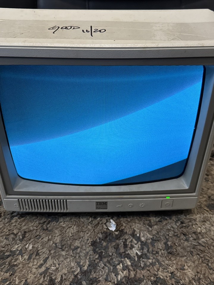 IBM PC Jr 14" Color Display Model 4863 Computer Monitor With Original ...