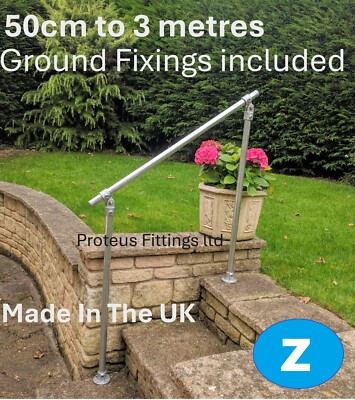 Garden Steps Handrail Outdoor Disability Safety Rail Adjustable ...