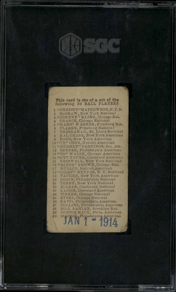 1910 E98 Christy Mathewson - SGC 1.5 | eBay