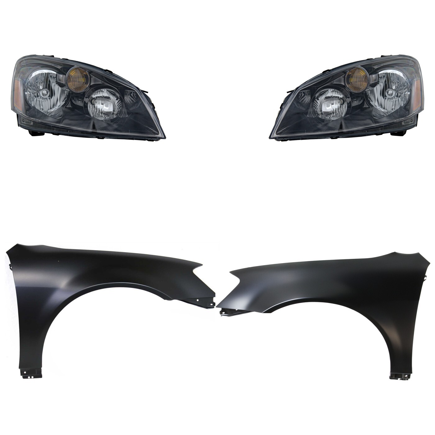 Headlight Driving Head light Headlamp Driver & Passenger Side Sedan ...