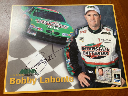 2001 MBNA Motorsports Bobby Labonte Large Postcard - NASCAR ...